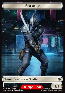 Soldier Token (W 1/1) // Rebel Token (R 2/2) (V.2) - Magic: The Gather ...